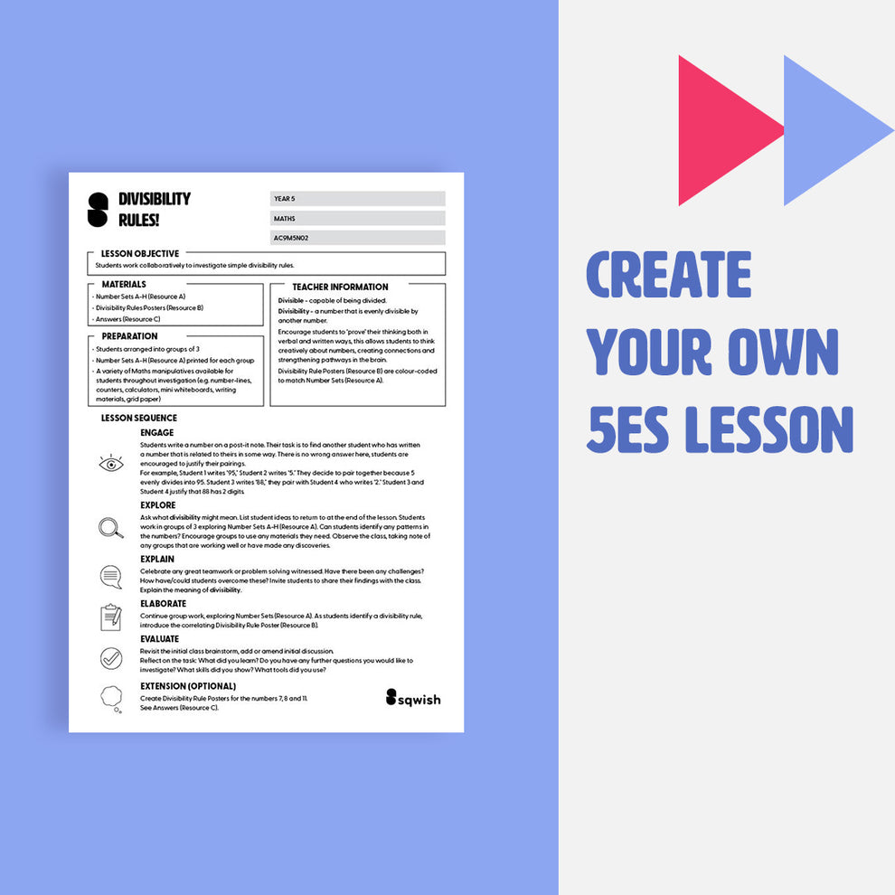 5Es Lesson Plan Template – Sqwish