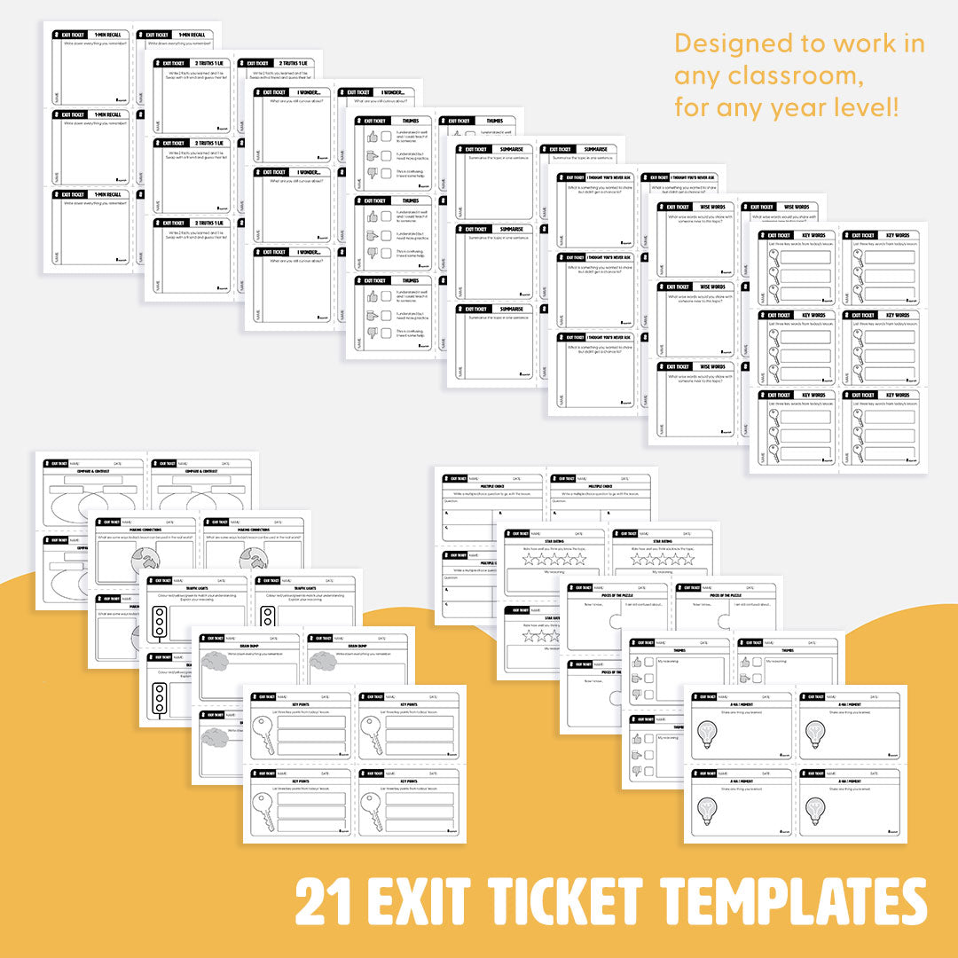 Exit Tickets FREEBIE – Sqwish